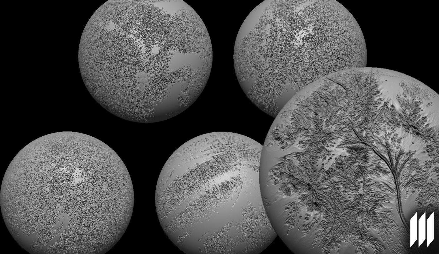 16 - Organic BlockOut Alphas for Creature Texture | CGTrader