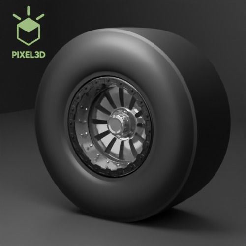Drag wheel R3 3D model 3D printable | CGTrader