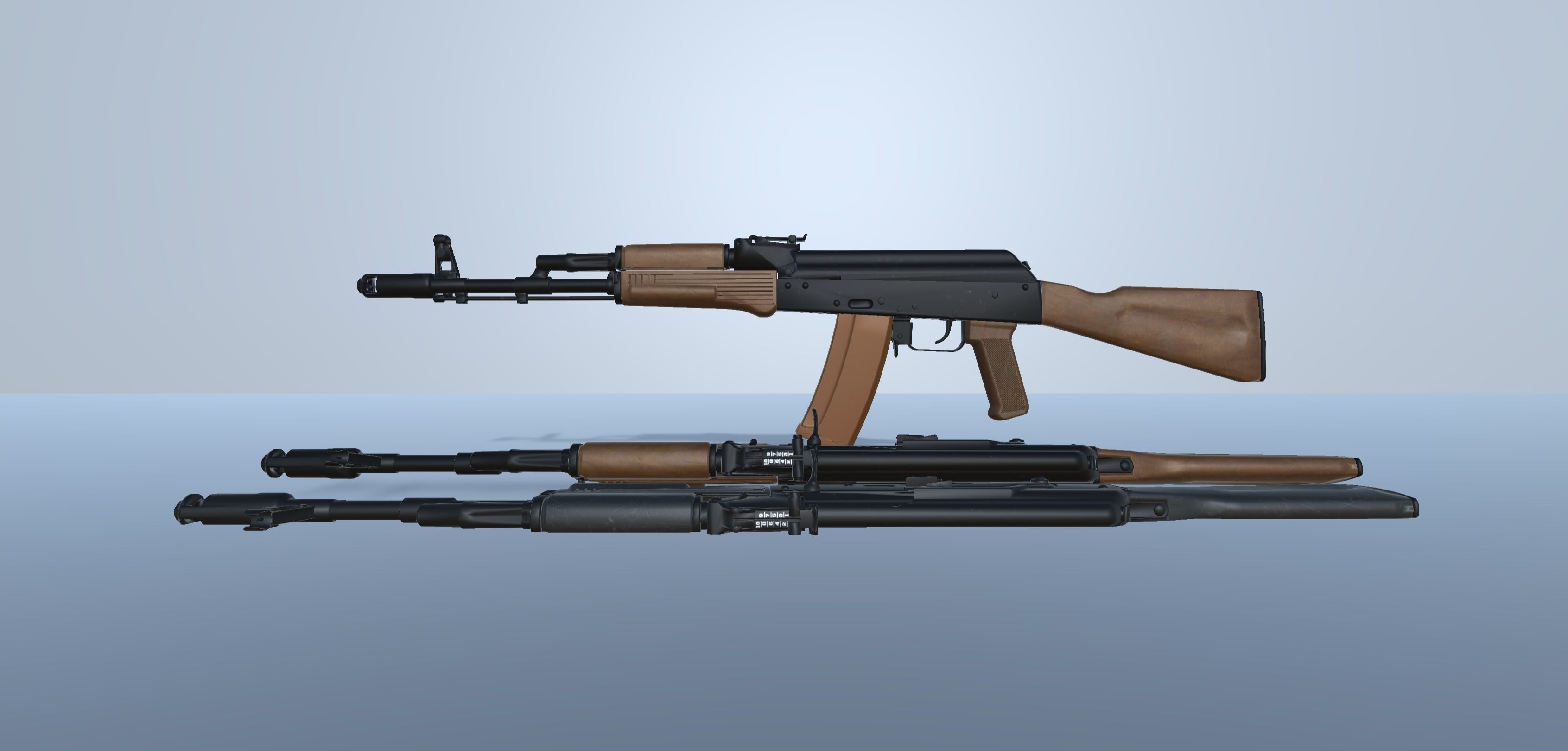3D model AK-74 Russian rifle VR / AR / low-poly | CGTrader