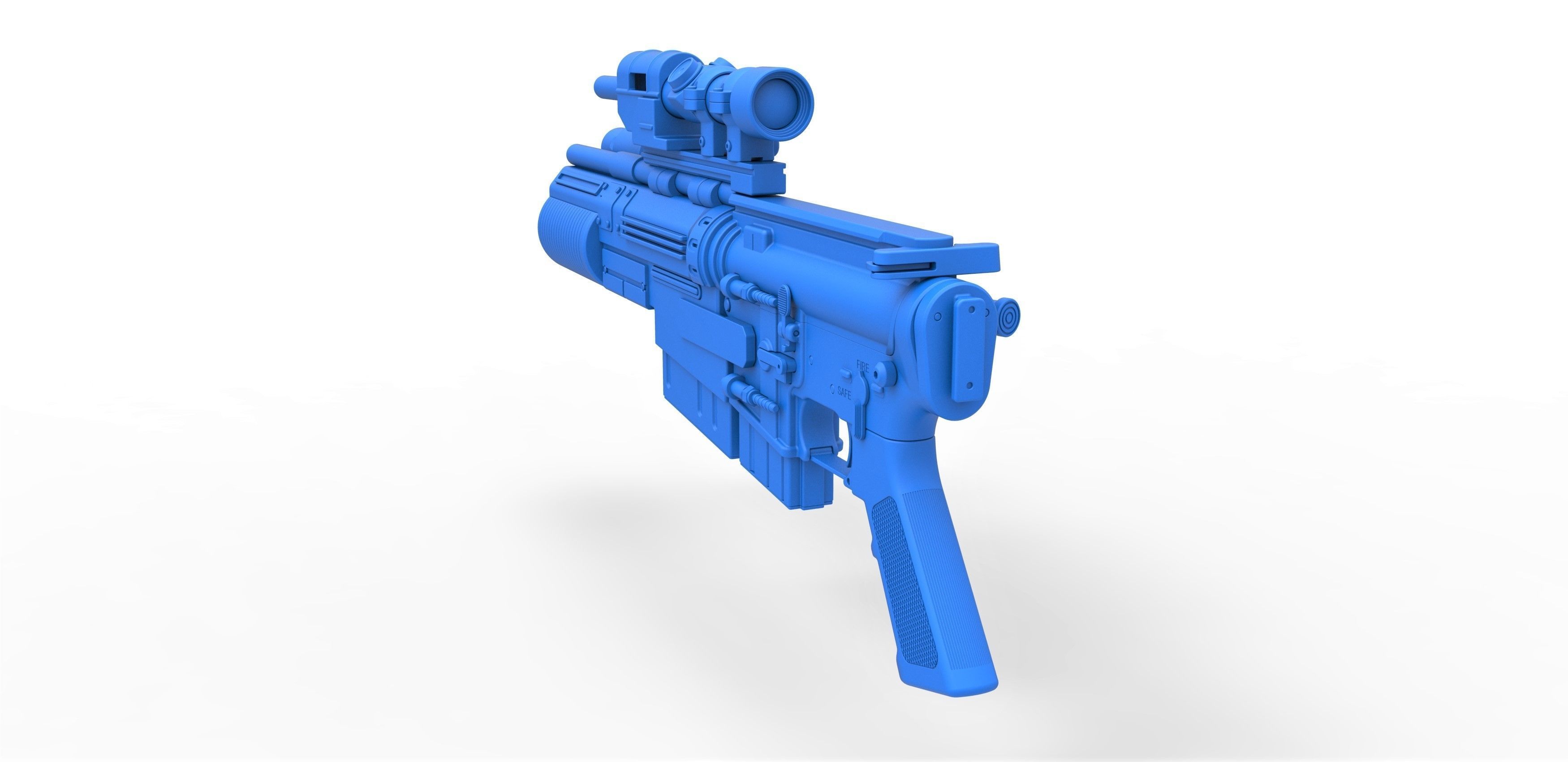 Blaster rifle A300 3D model | CGTrader