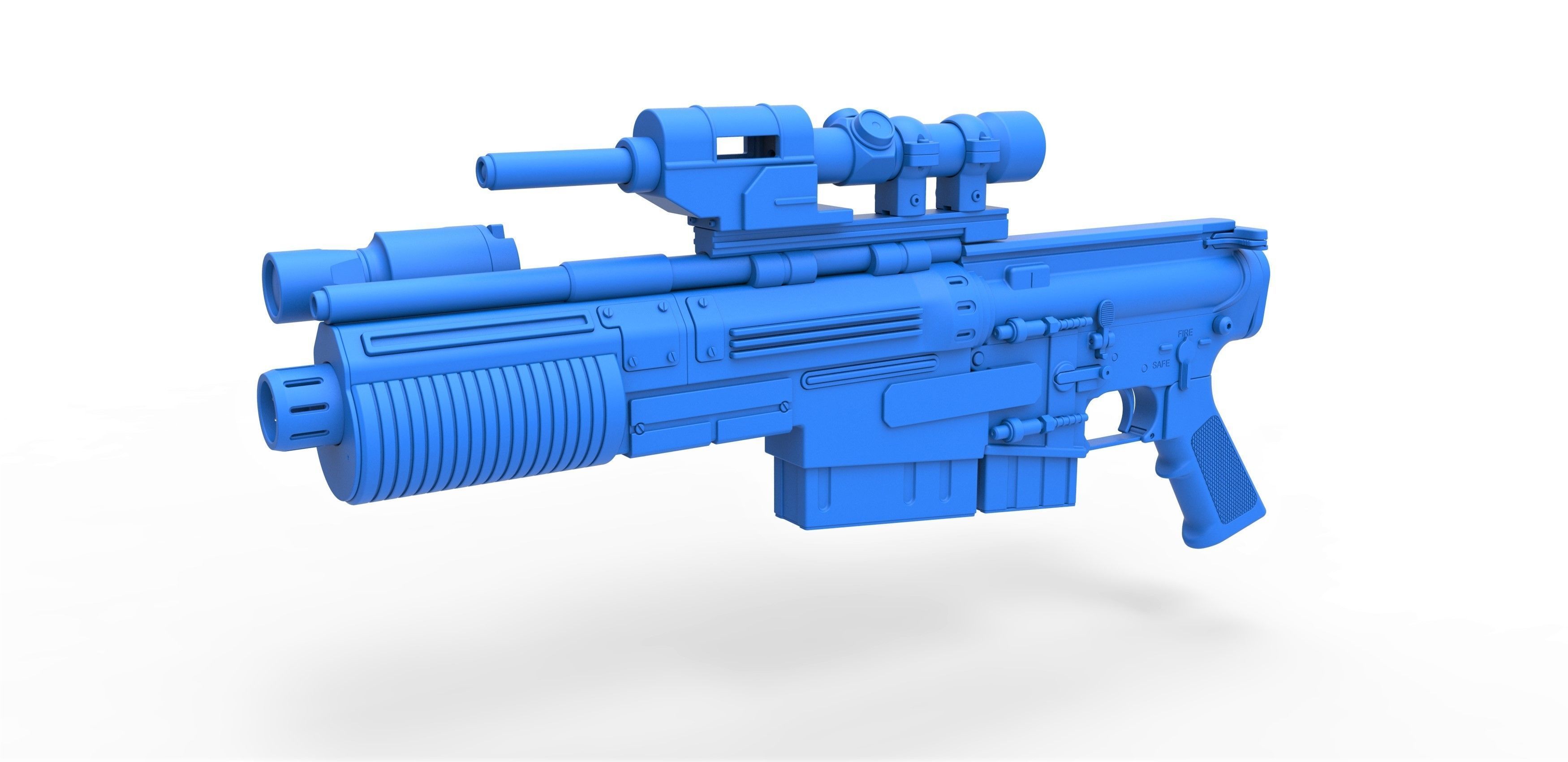 Blaster rifle A300 3D model | CGTrader