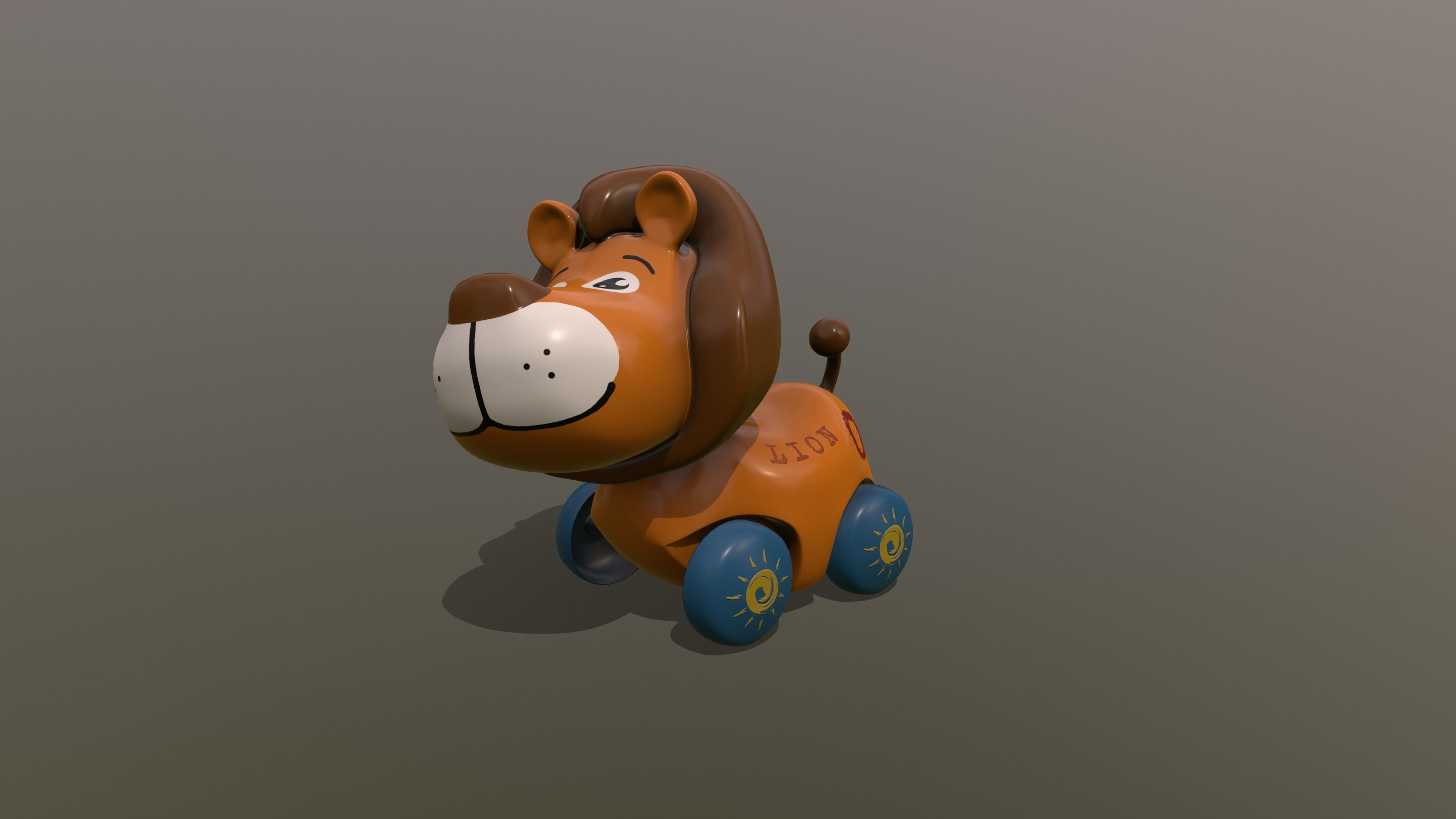 plastic toy Lion 3D model animated | CGTrader