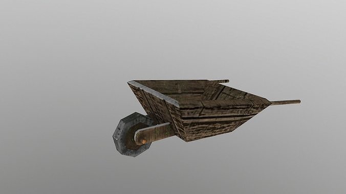 Low Poly Wheelbarrow free VR / AR / low-poly 3D model | CGTrader