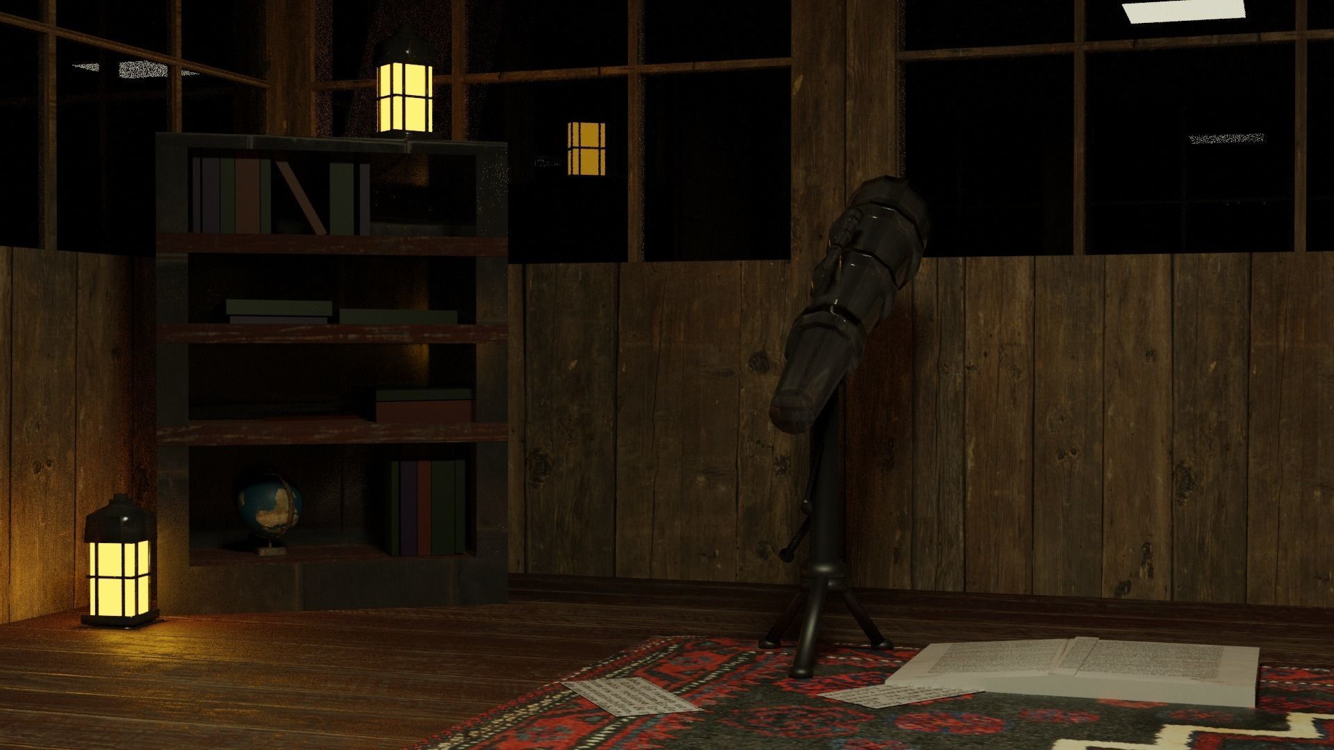 Fire Lookout Tower Architecture Build free 3D model | CGTrader