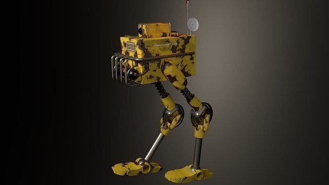 Robot-heron 3D model rigged | CGTrader