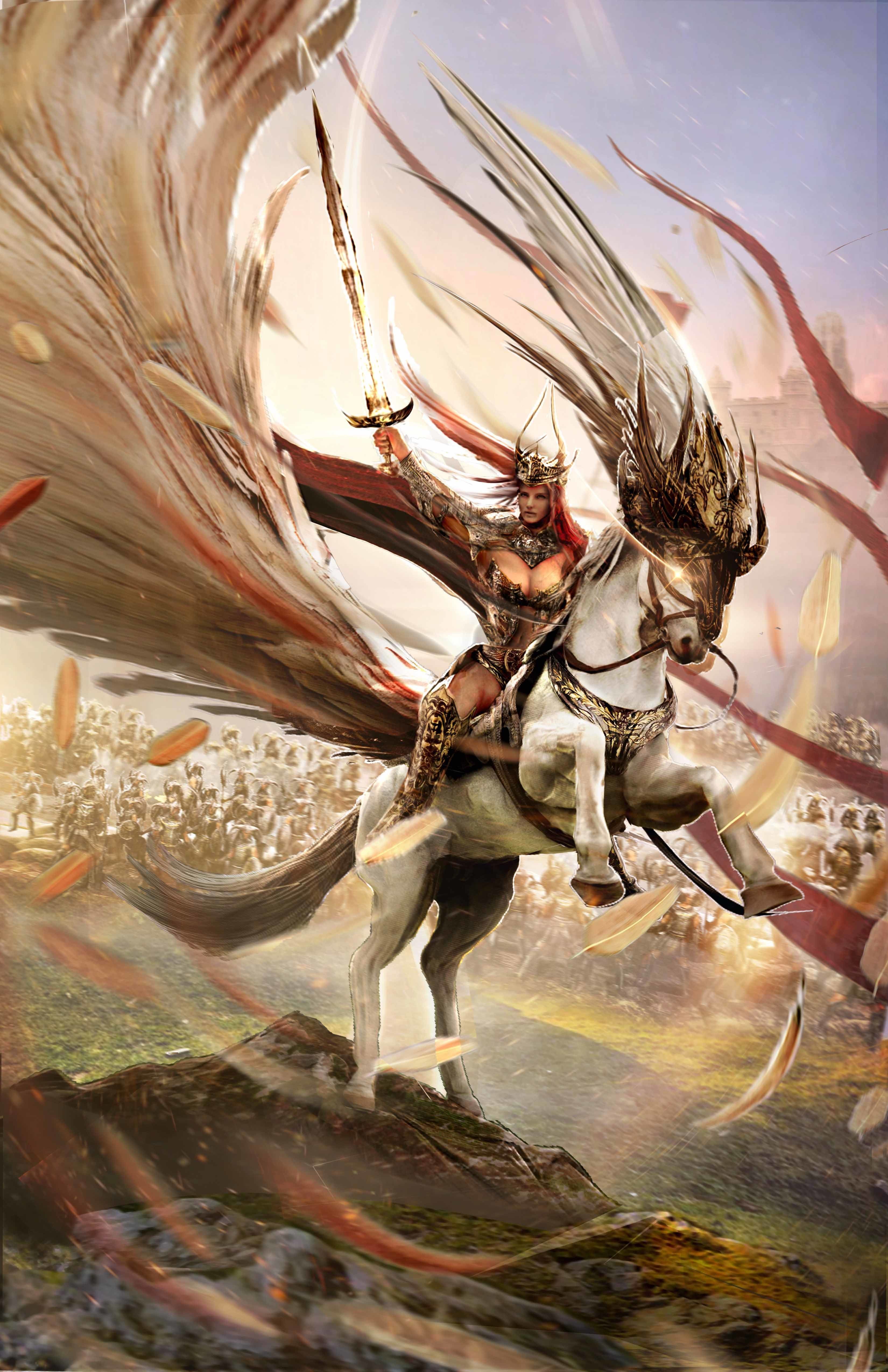 Pegasus Rider 3D model | CGTrader