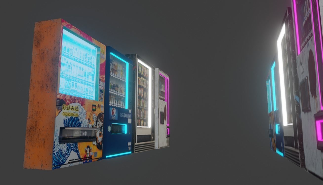 3D model Vending Machine Pack VR / AR / low-poly | CGTrader