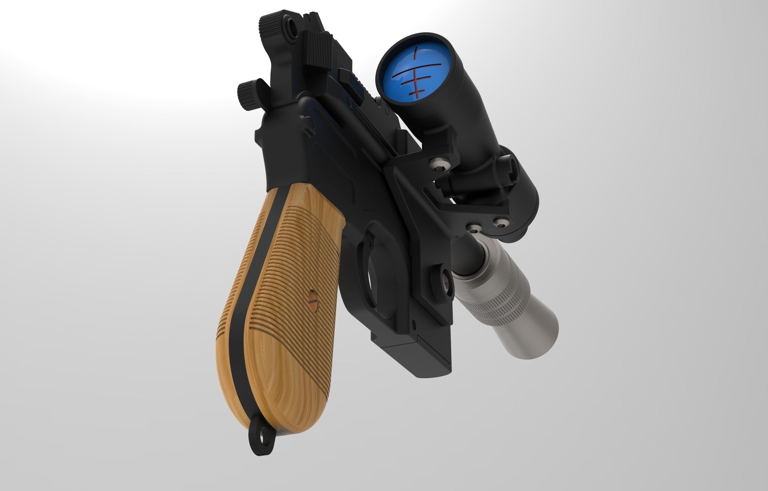 Lukes Blaster DL-44 3D model | CGTrader