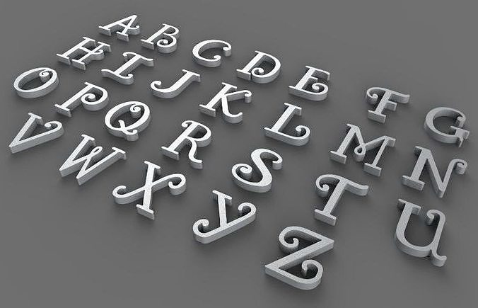 Letters 3D model | CGTrader