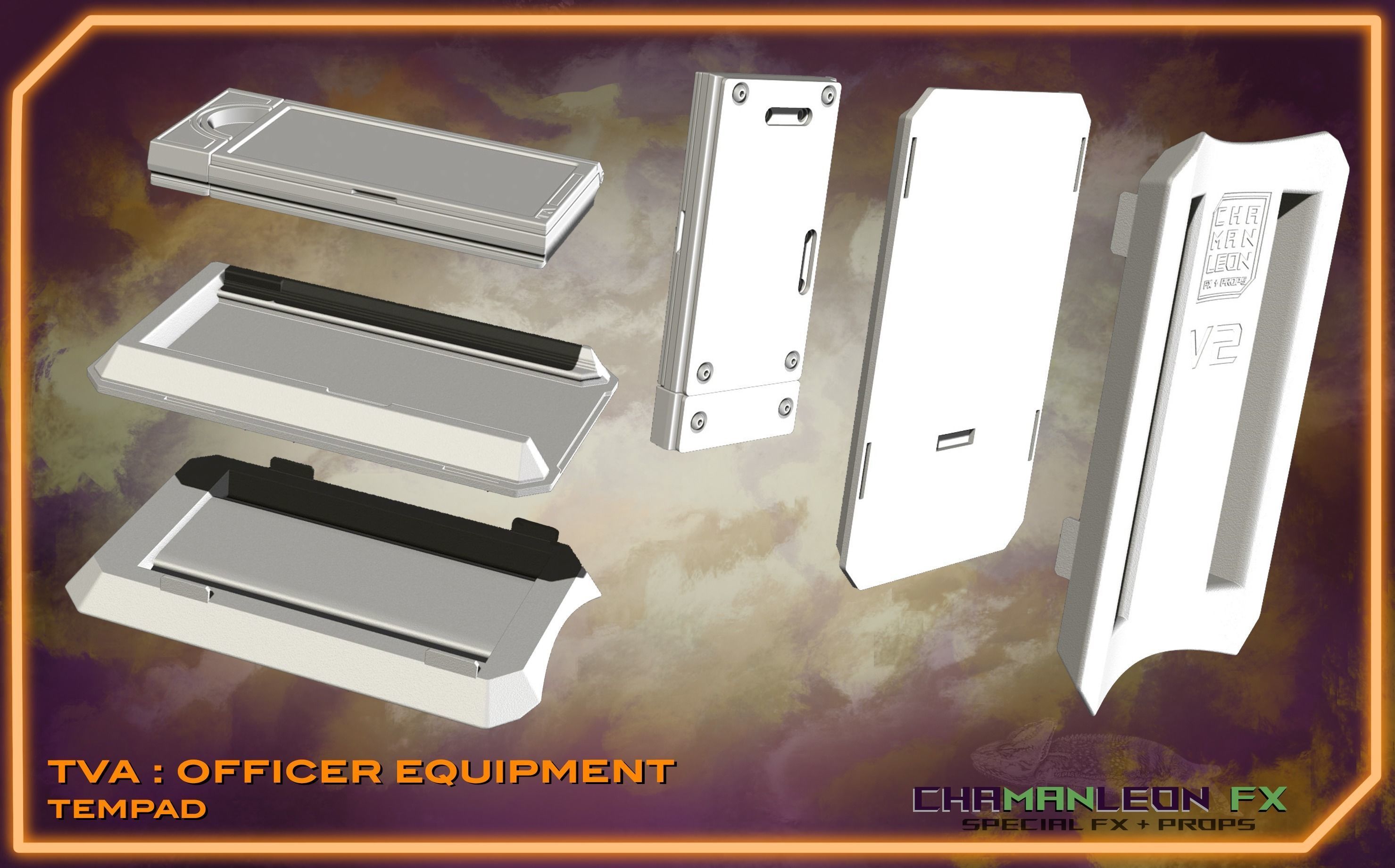 LOKI TVA TemPad and Vambrace Mount Cosplay 3D model 3D printable | CGTrader