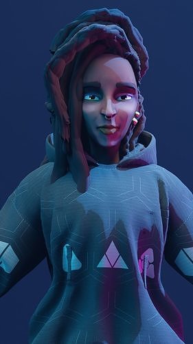 Meadow Entergalactic 3D model rigged | CGTrader