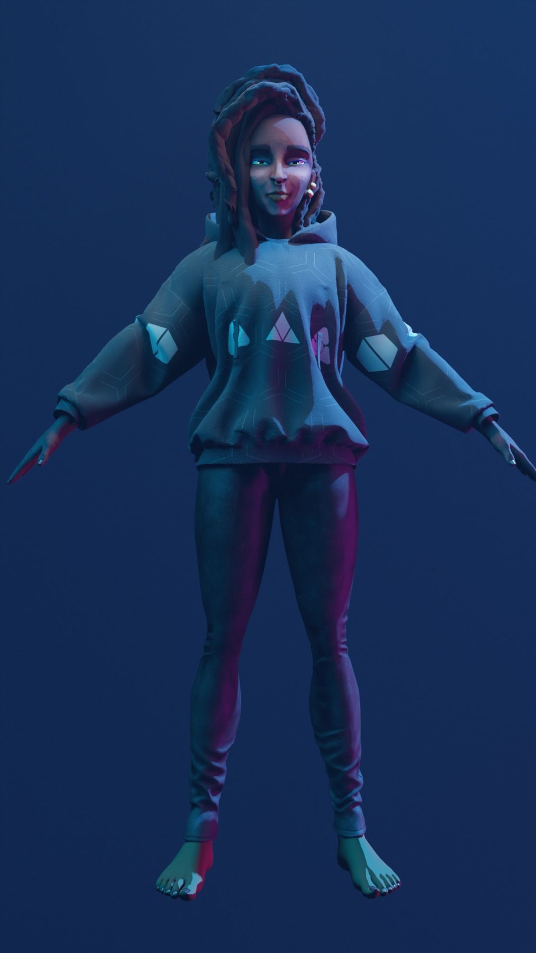 Meadow Entergalactic 3D model rigged | CGTrader