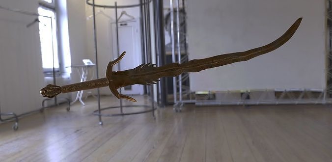 Curved Sword 3D model | CGTrader