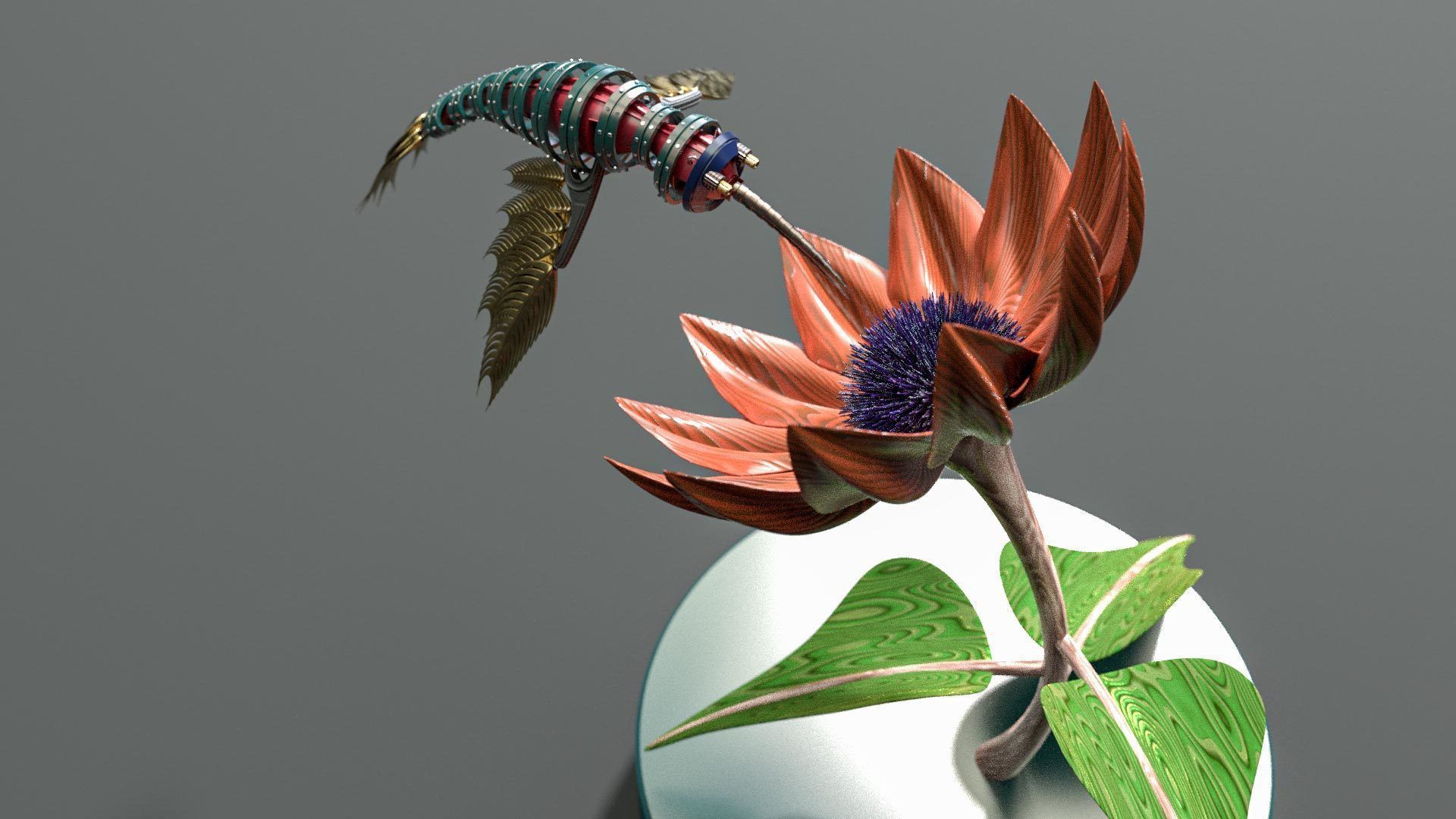 Steampunk Colibri 3D model | CGTrader