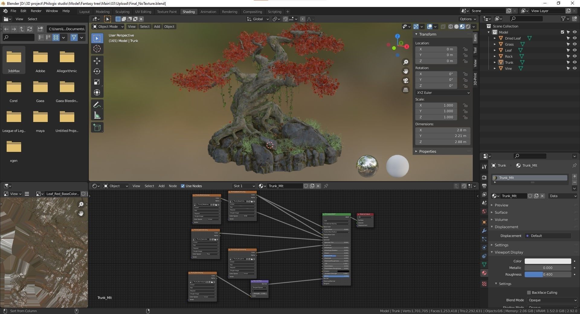 3D model Realistic fantasy old tree VR / AR / low-poly | CGTrader