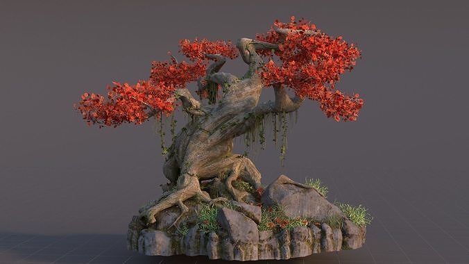 3D model Realistic fantasy old tree VR / AR / low-poly | CGTrader