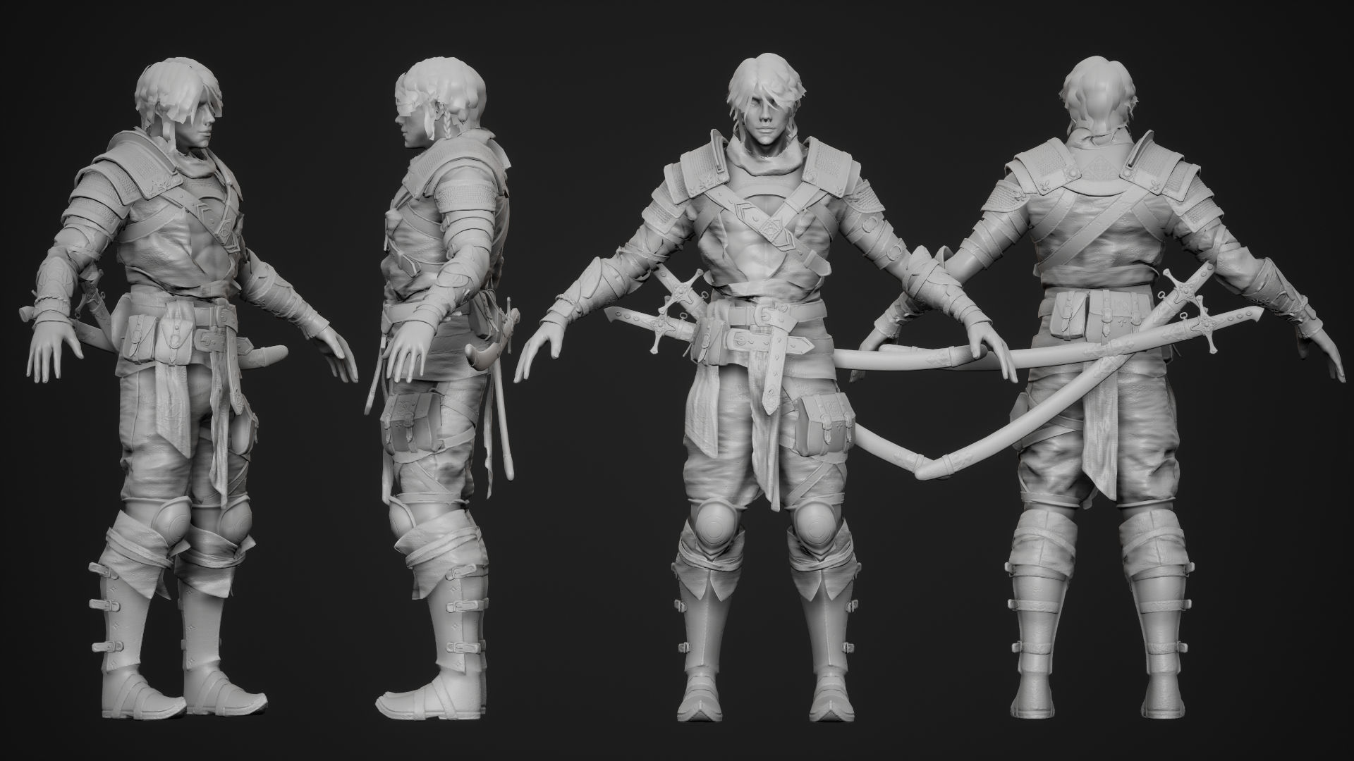 3D model Eastern Assassin Character VR / AR / low-poly rigged | CGTrader