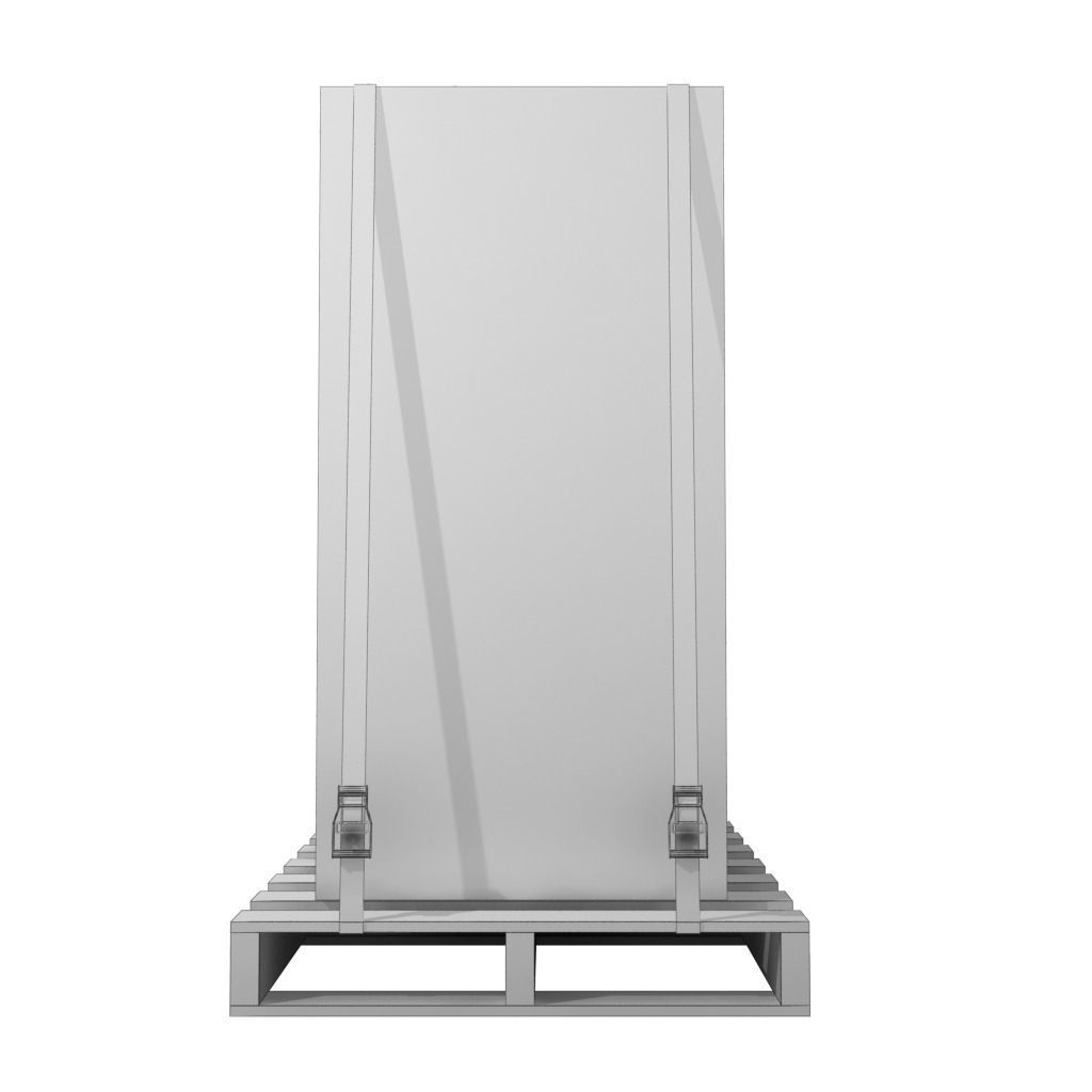 3D model pallets with large boxes for dispatch VR / AR / low-poly ...