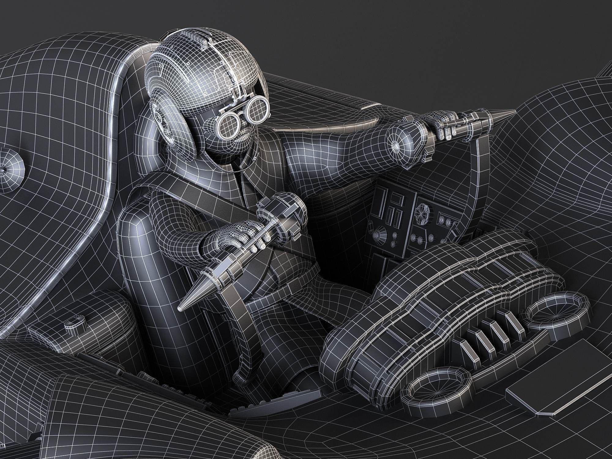 Star Wars Pod Racer with Anakin 3D model | CGTrader