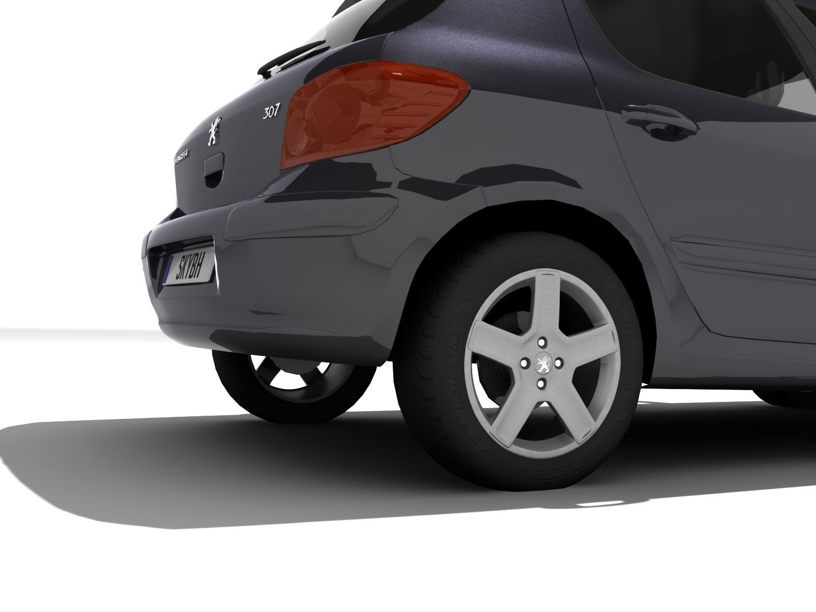 3D model Peugeot 307 Sport pack VR / AR / low-poly | CGTrader