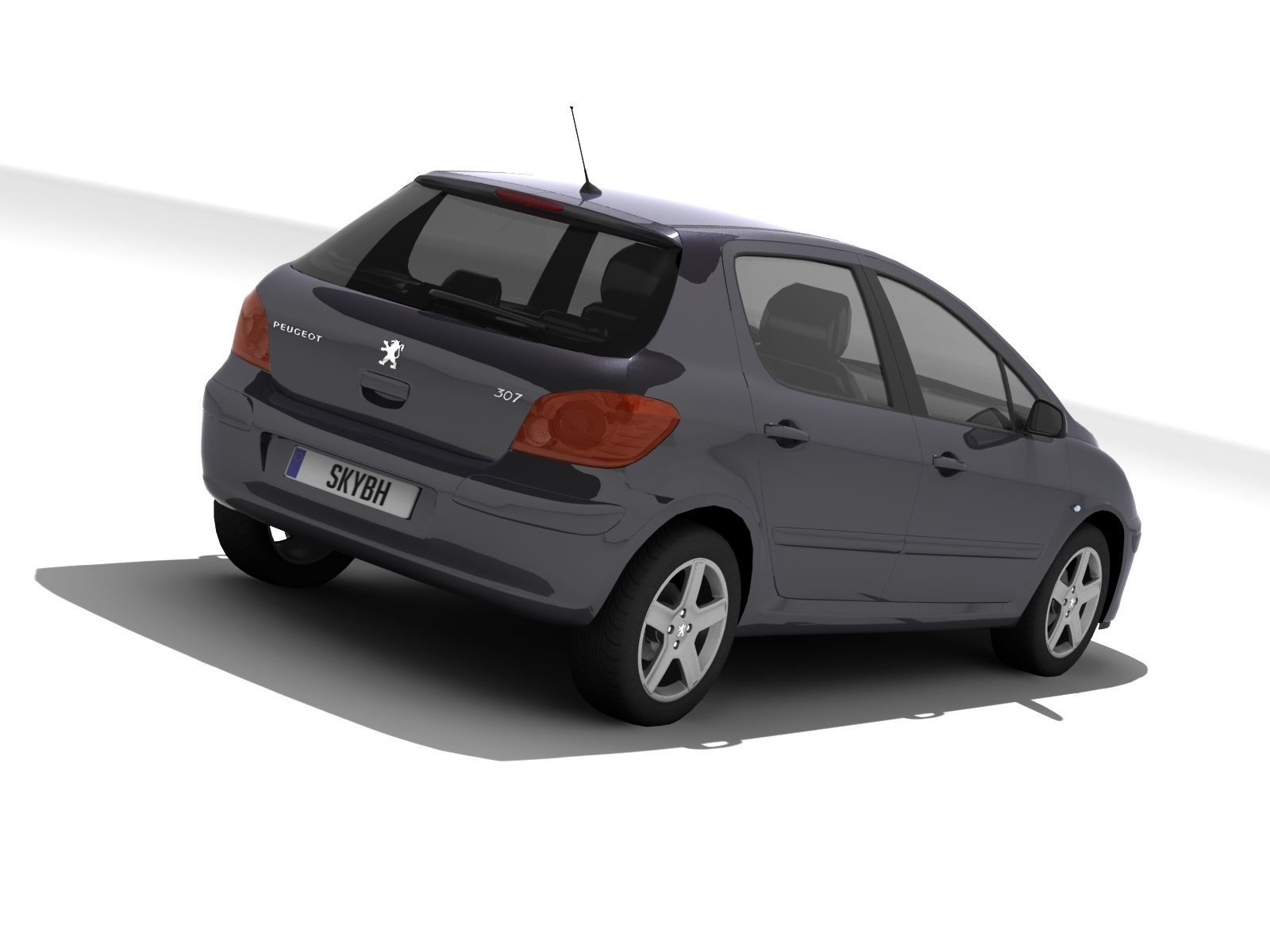 3D model Peugeot 307 Sport pack VR / AR / low-poly | CGTrader