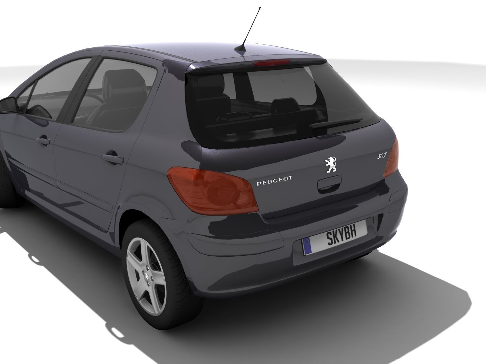3D model Peugeot 307 Sport pack VR / AR / low-poly | CGTrader