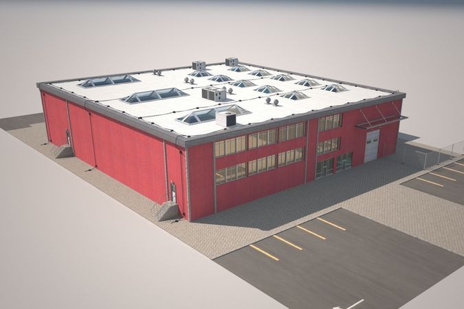 Cargo Building 4 3D model | CGTrader