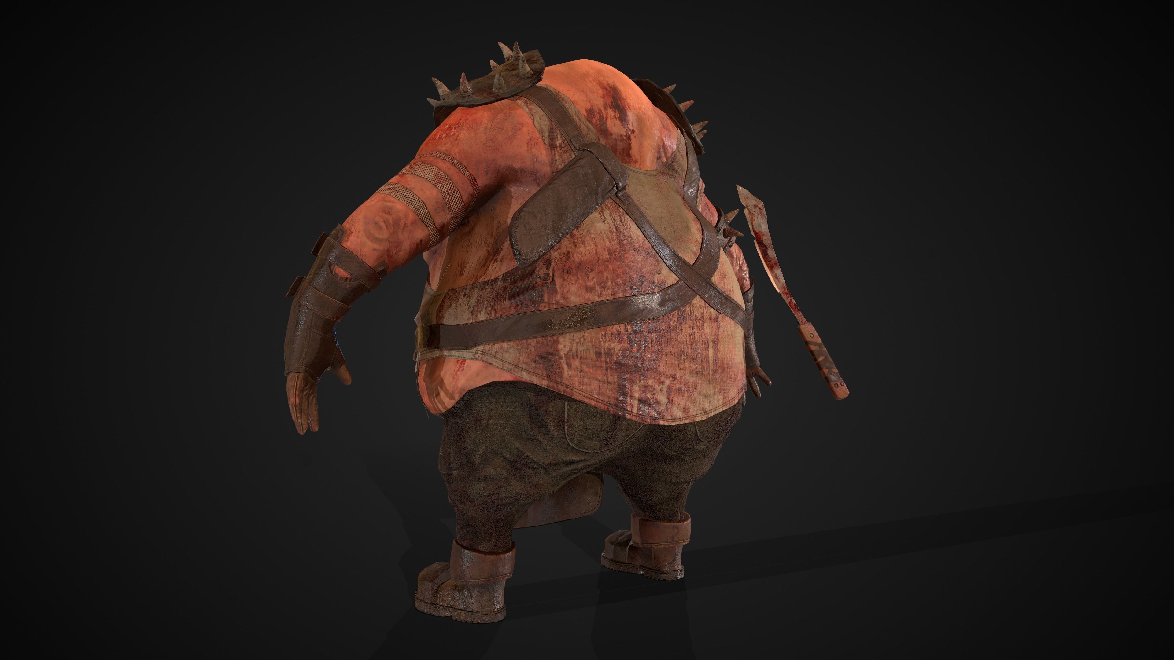 3D model Fat Warrior VR / AR / low-poly | CGTrader