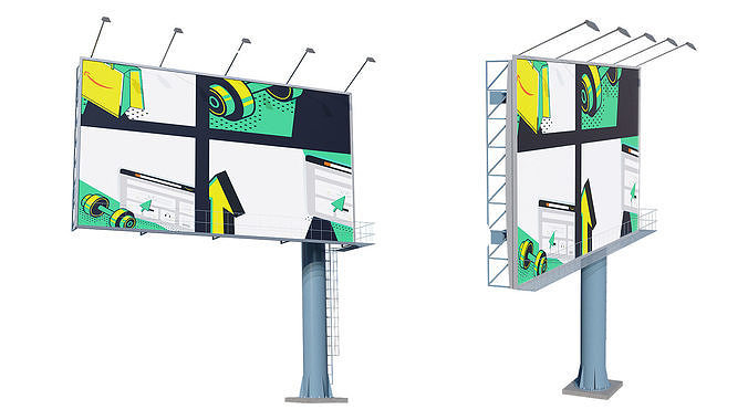 Billboard 3D model | CGTrader