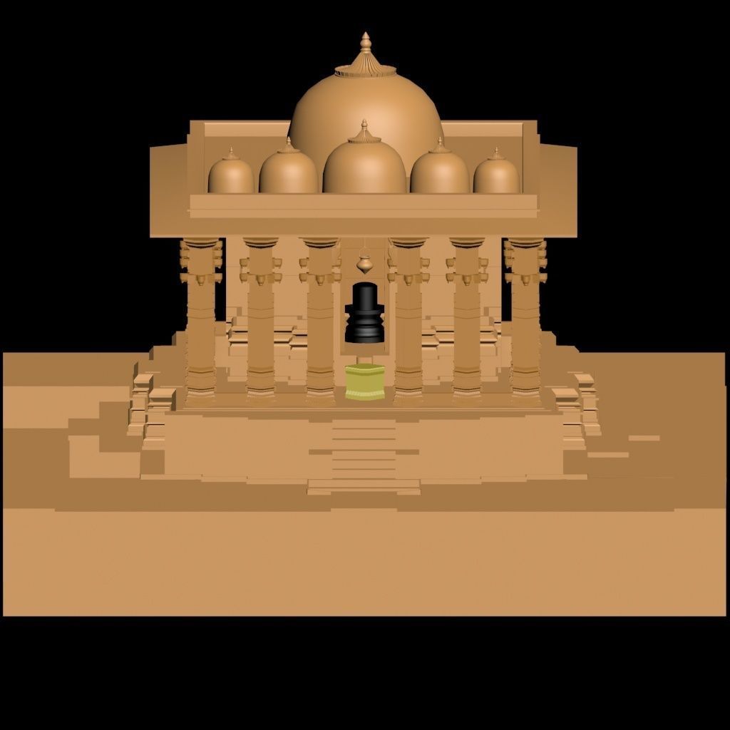 SHIVA TEMPLE 3D MODEL - INDIA RAJASTHAN 3D model | CGTrader