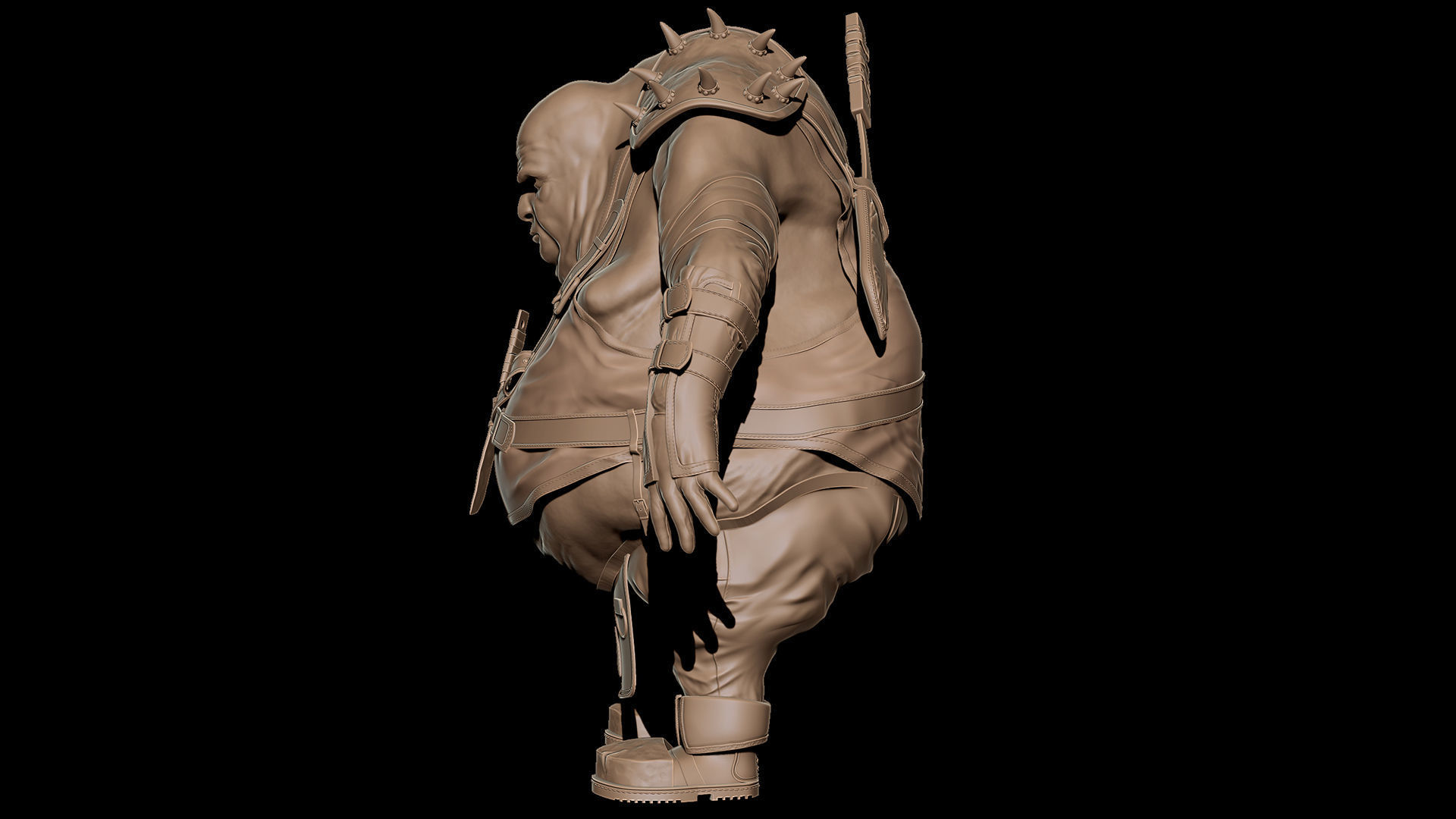 Fat Warrior High poly Zbrush project 3D model | CGTrader