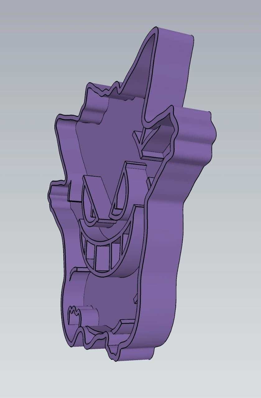 Pokemon Gengar Cookie Cutter Stamp Cake Decorating 3D model animated | CGTrader