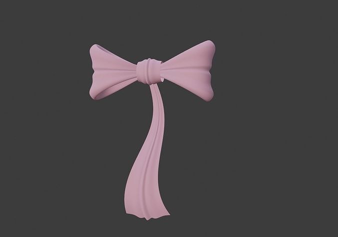 Sweet Bow Simple Design 3D model | CGTrader