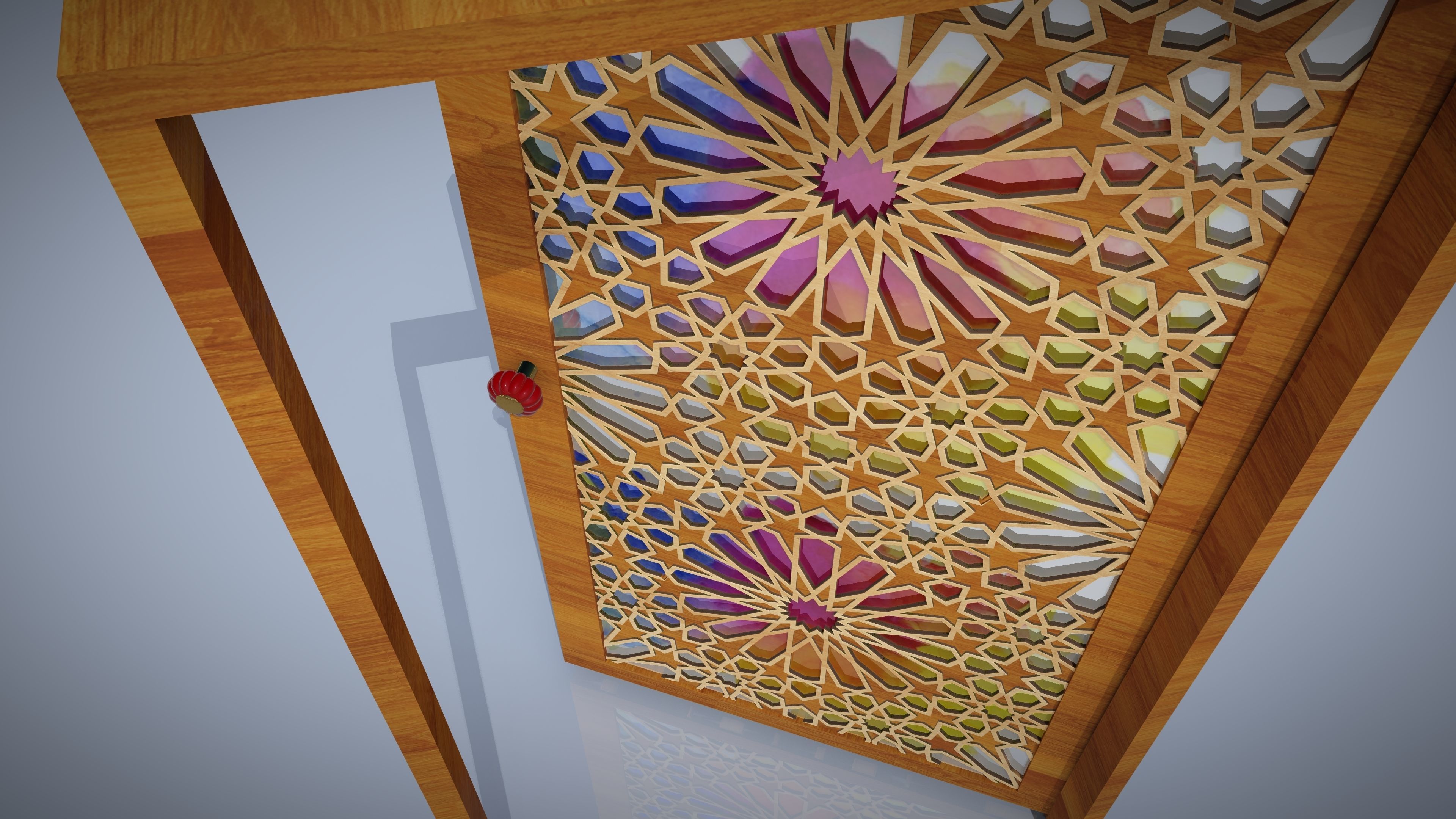 Arabesque Door free 3D model | CGTrader