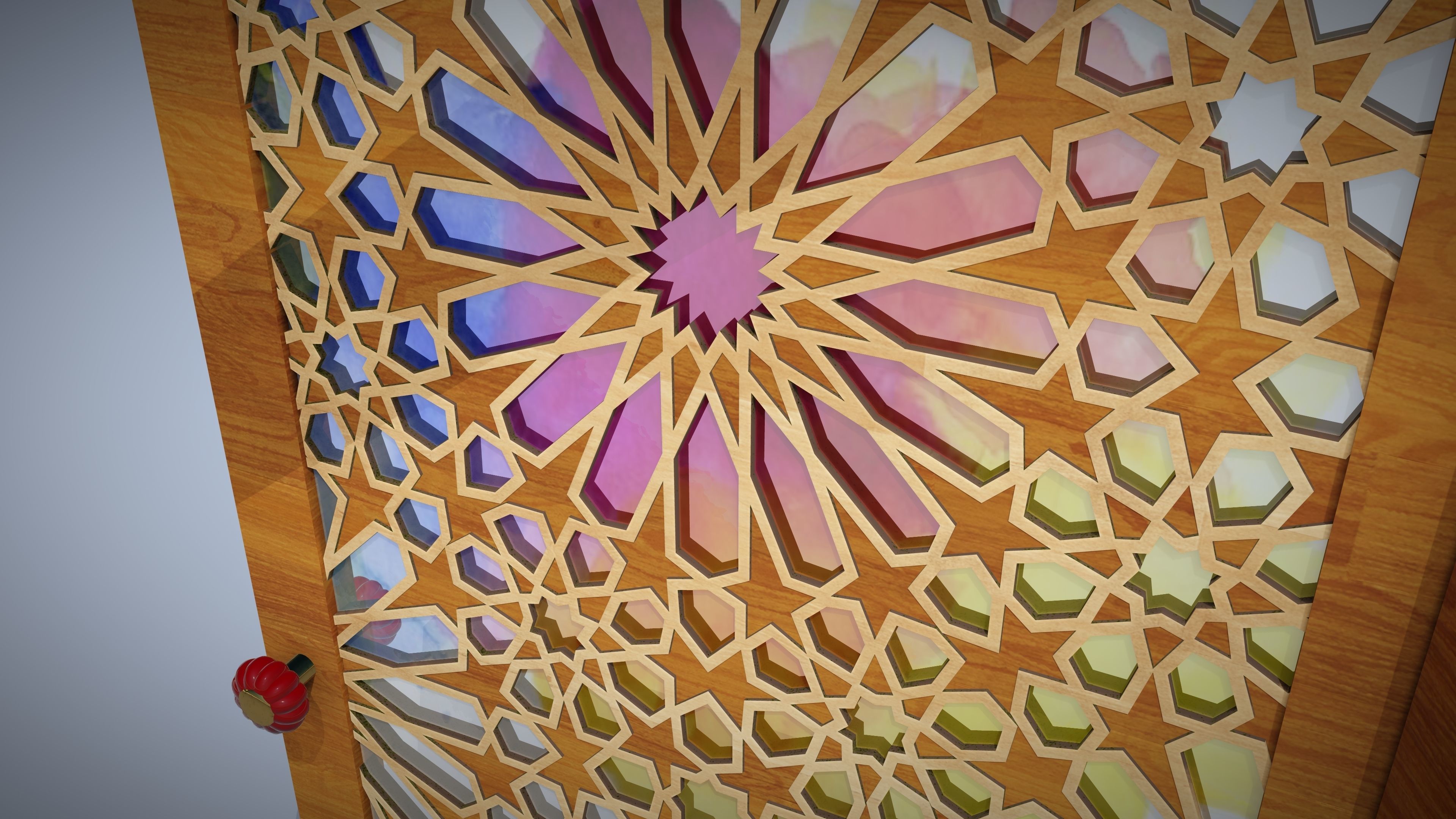 Arabesque Door free 3D model | CGTrader