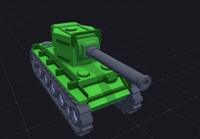 3D model Tank KV-2-90 VR / AR / low-poly | CGTrader