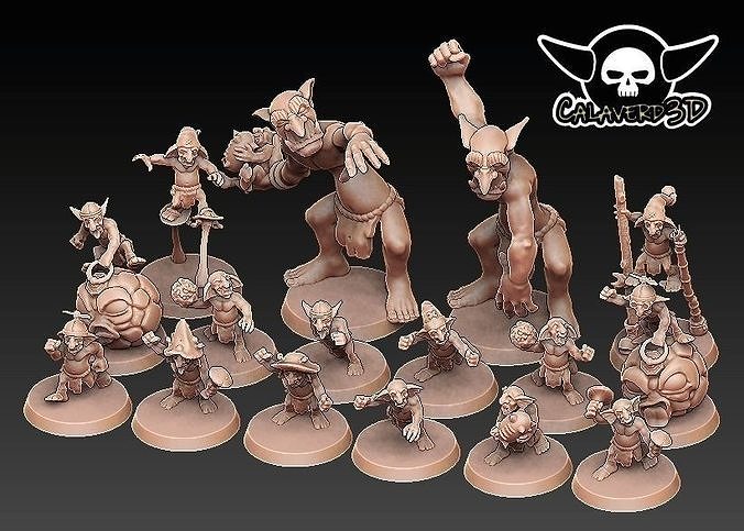 Snotling Team for Fantasy football 3D model 3D printable | CGTrader