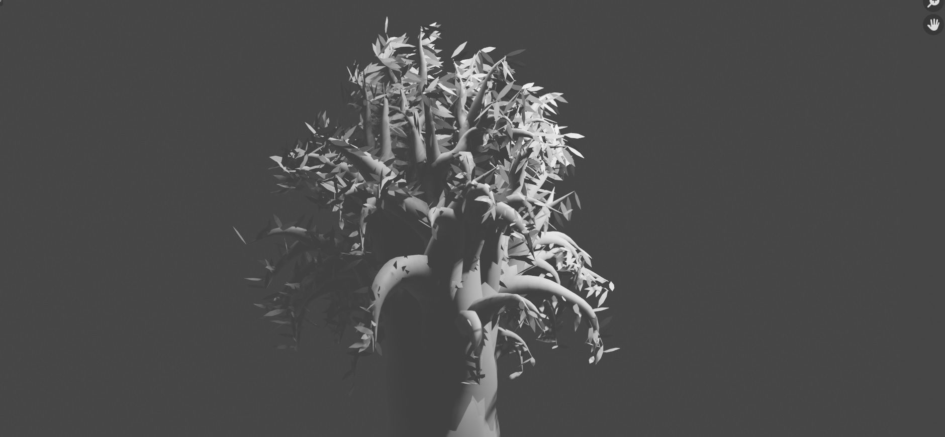 Alien tree- Rigged and animated free VR / AR / low-poly 3D model ...