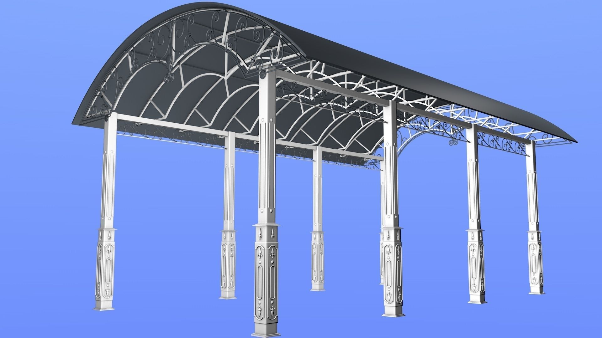 Street arch 3D model | CGTrader