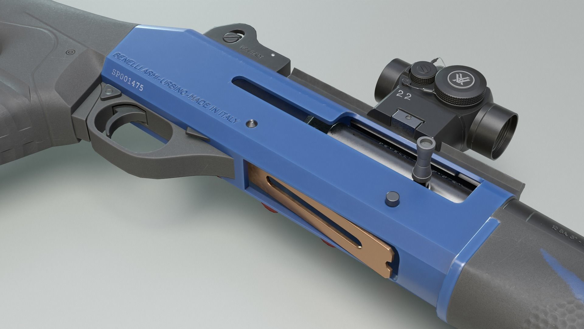 3D model Benelli m4 S90 super VR / AR / low-poly | CGTrader