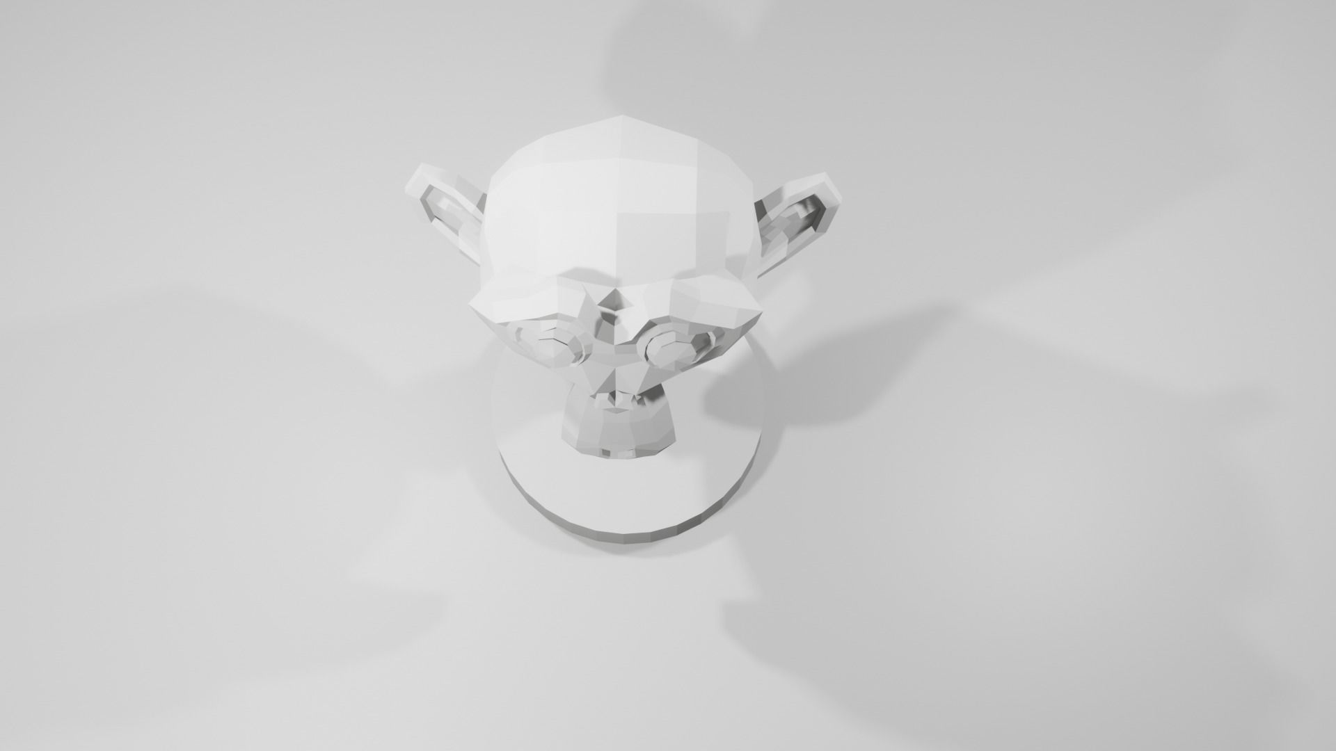 3D model Monkey Head Statue VR / AR / low-poly | CGTrader