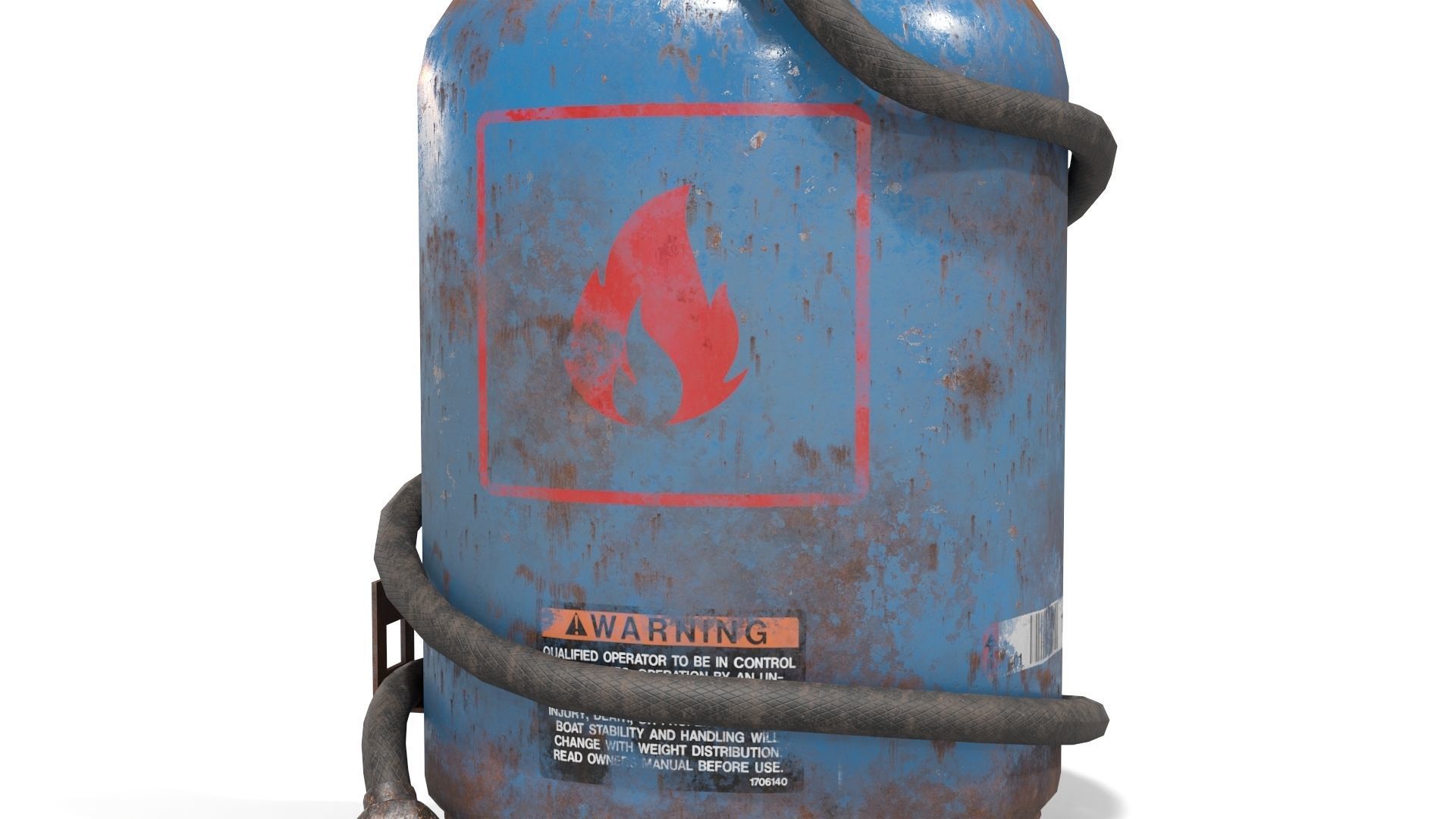 3D model Welding Torch Gas Cylinder VR / AR / low-poly | CGTrader