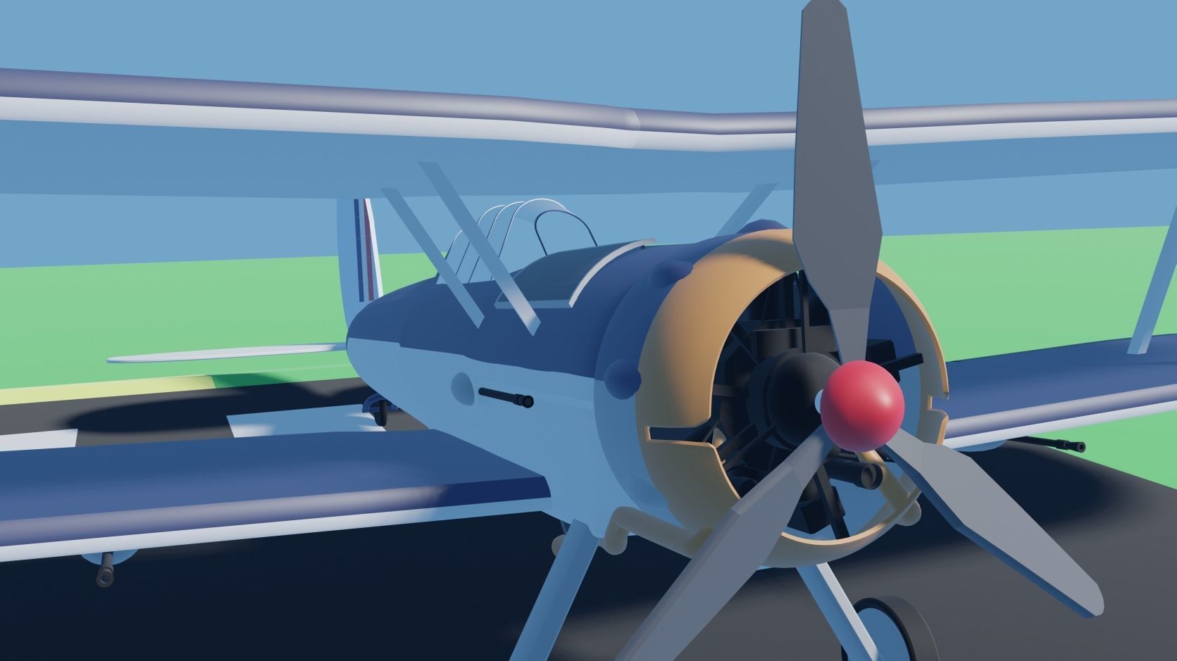 British Warplane WW2 Gladiator free VR / AR / low-poly 3D model | CGTrader