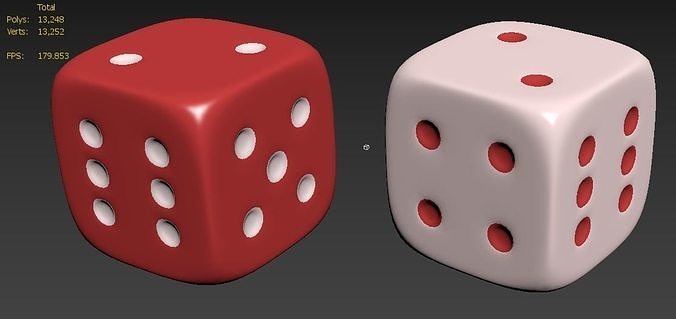 A pair of rolling Dice - 3D Model 3D model | CGTrader