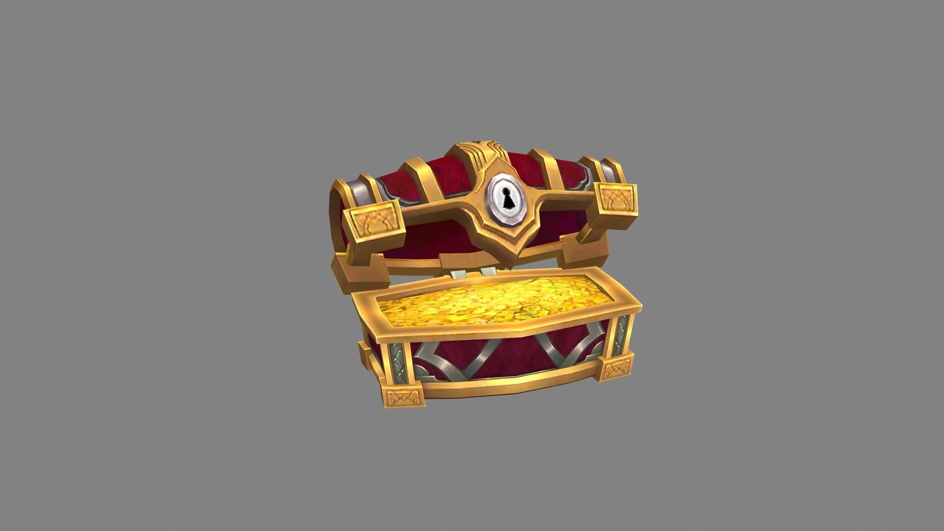 3D model Cartoon treasure chest VR / AR / low-poly | CGTrader