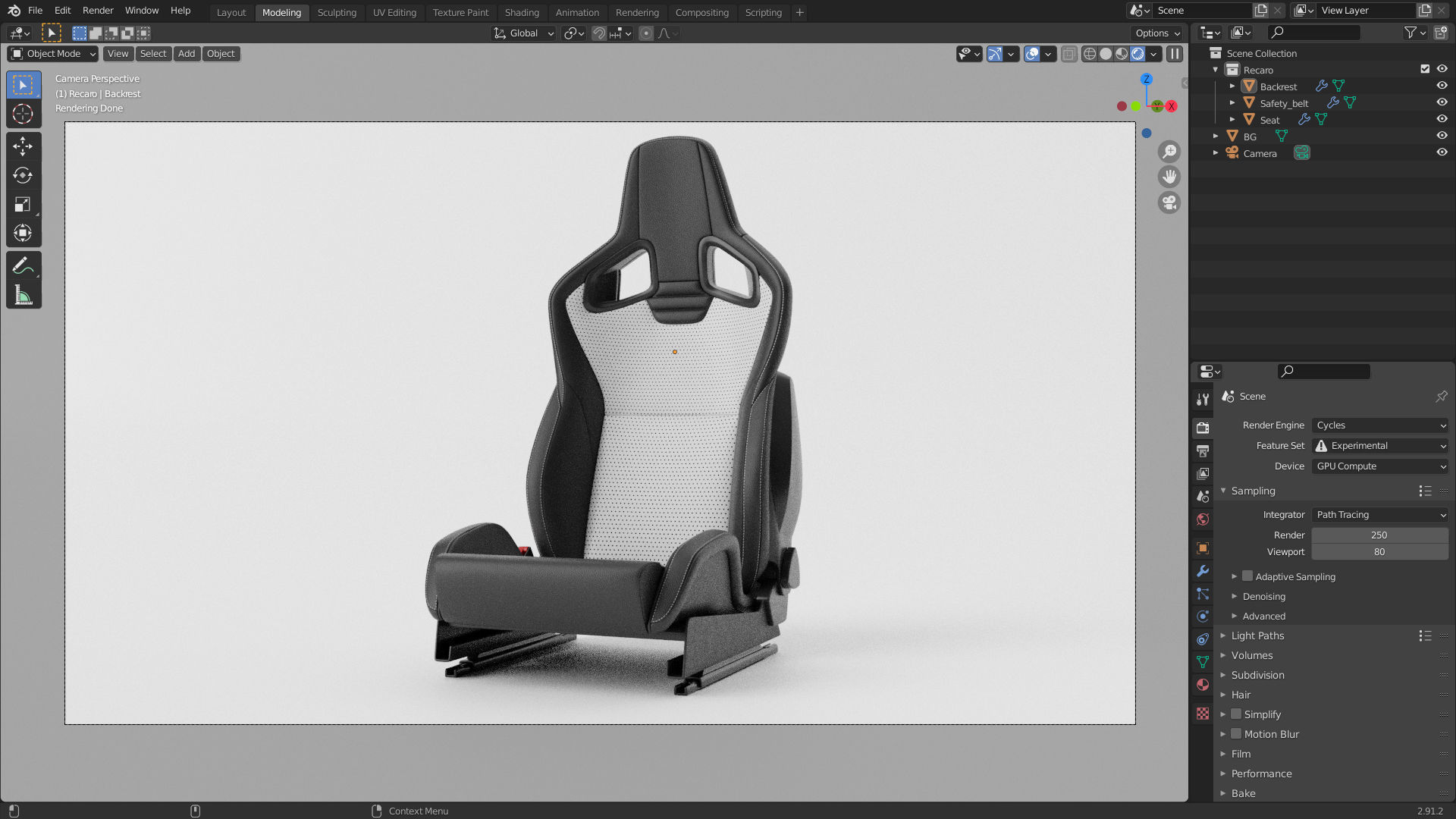 RECARO Cross Sportster CS 3D model | CGTrader