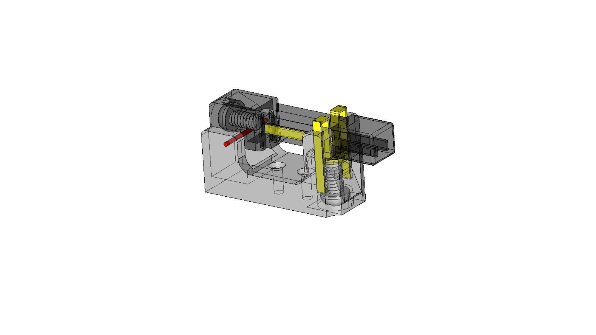SPST Lever Switch 3D model 3D printable | CGTrader