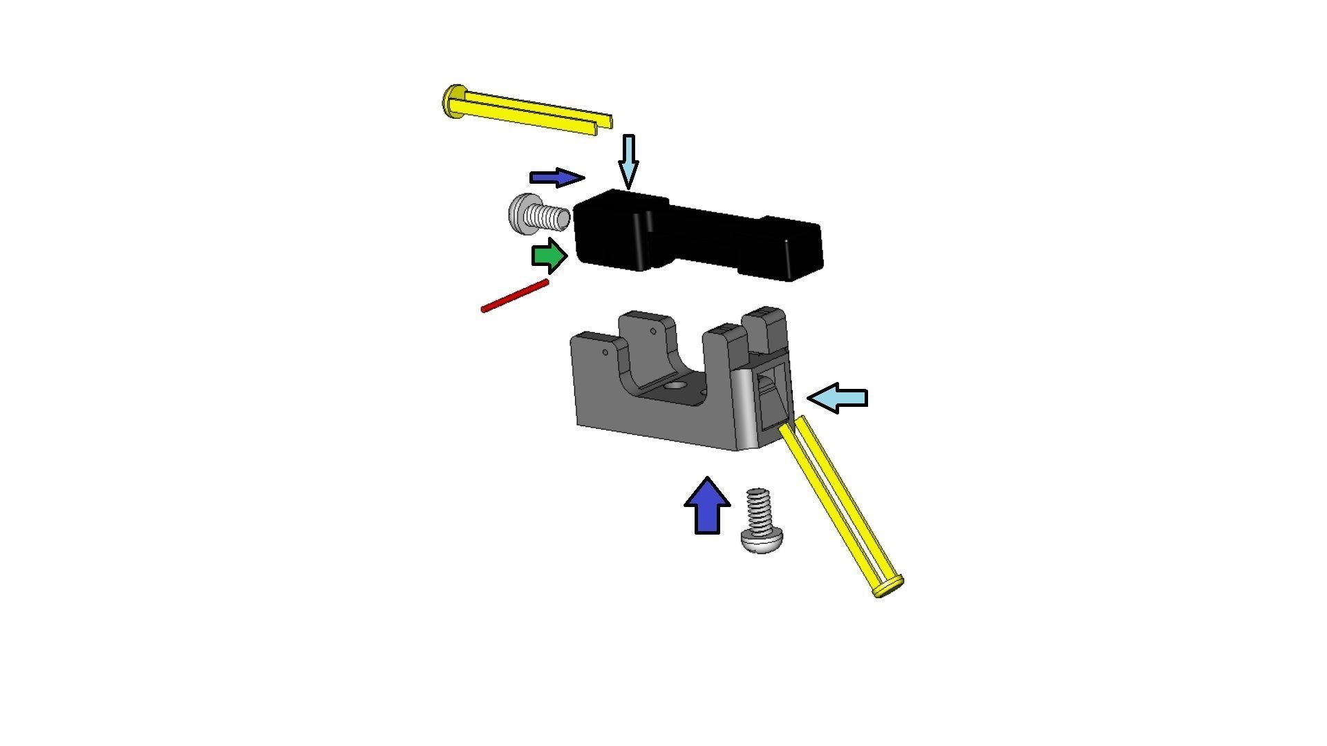 SPST Lever Switch 3D model 3D printable | CGTrader
