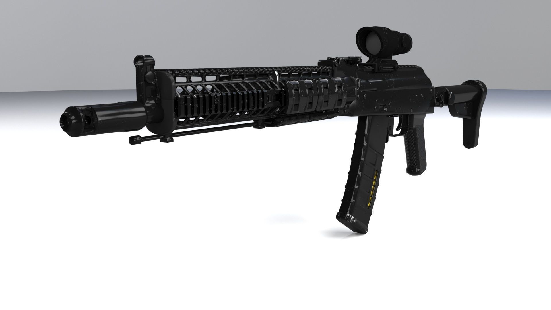3D model AK-74M Zenit VR / AR / low-poly | CGTrader