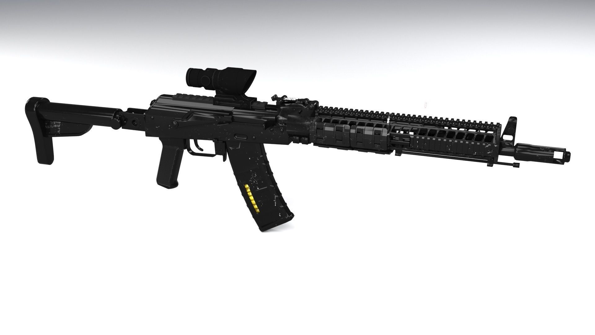 3D model AK-74M Zenit VR / AR / low-poly | CGTrader